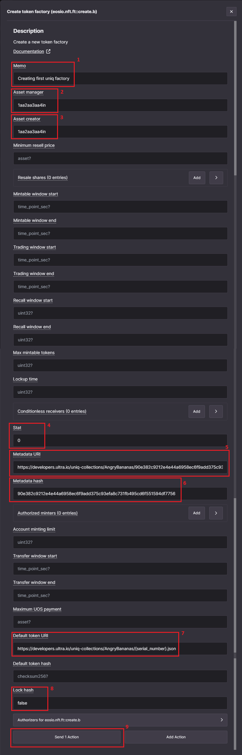 How to create a Uniq Factory using the Ultra Tool Kit | Ultra.io Docs